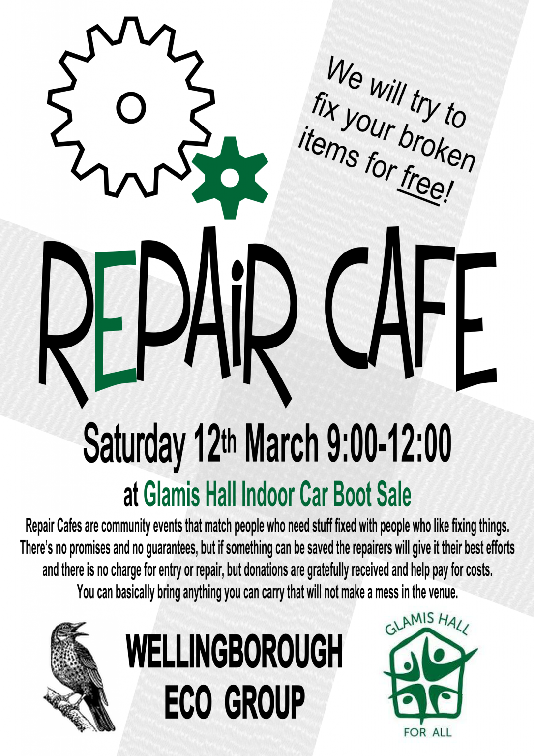 Repair Café This Saturday – Wellingborough Eco Group